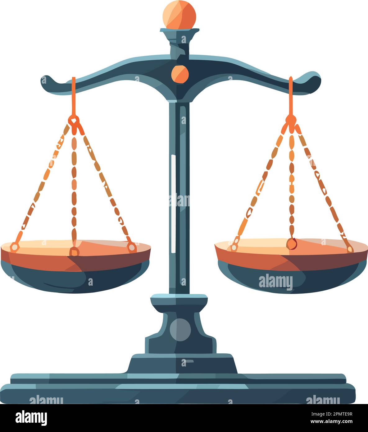 Justice symbolized by balanced scales of law Stock Vector Image & Art ...