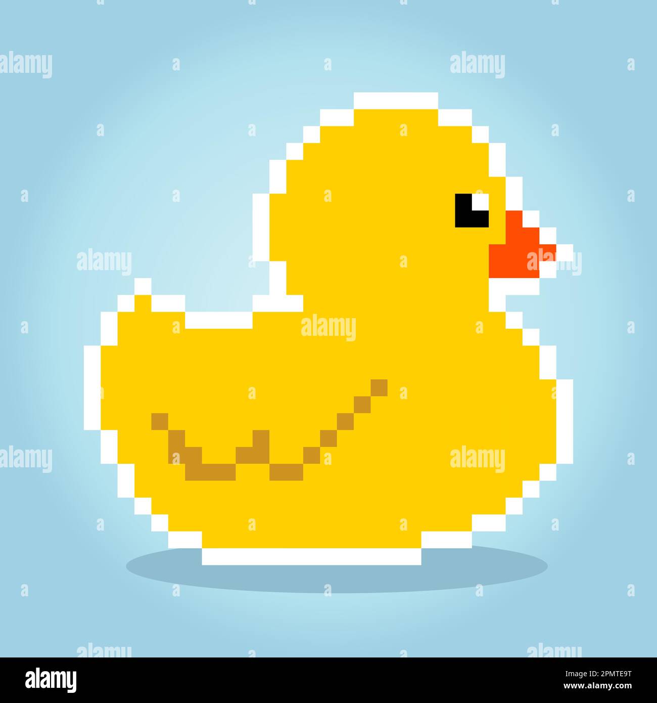 8 bit rubber duck pixels. animal vector illustration Stock Vector Image & Art - Alamy