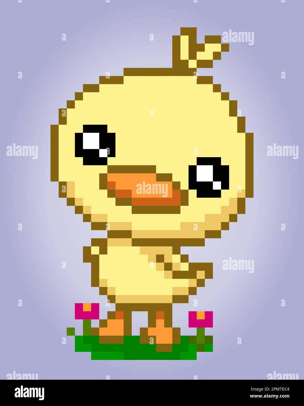 8-bit duck pixels. Animal game assets in vector illustrations Stock Vector Image & Art - Alamy