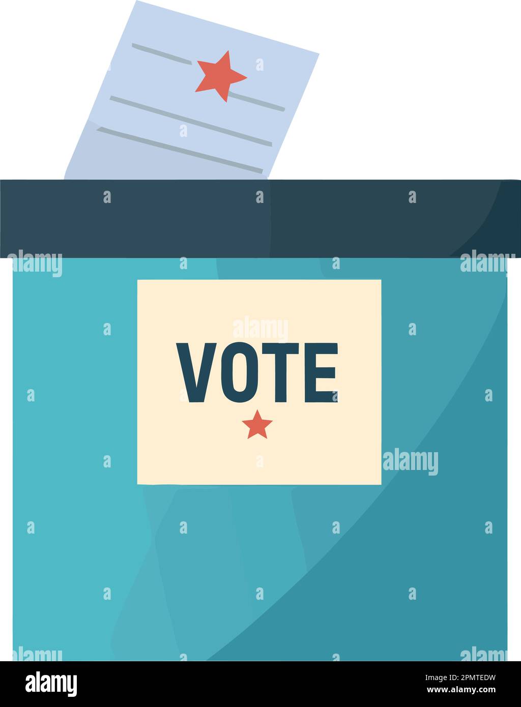 Vote for freedom with patriotic ballot symbol Stock Vector Image & Art ...