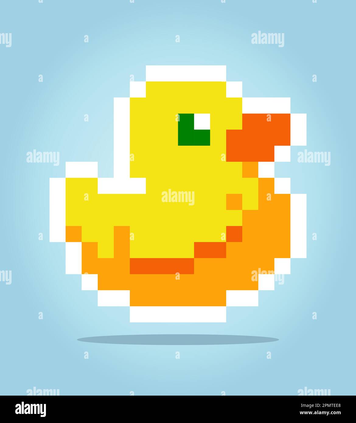 8-bit duck pixels. Animal game assets in vector illustrations Stock Vector Image & Art - Alamy