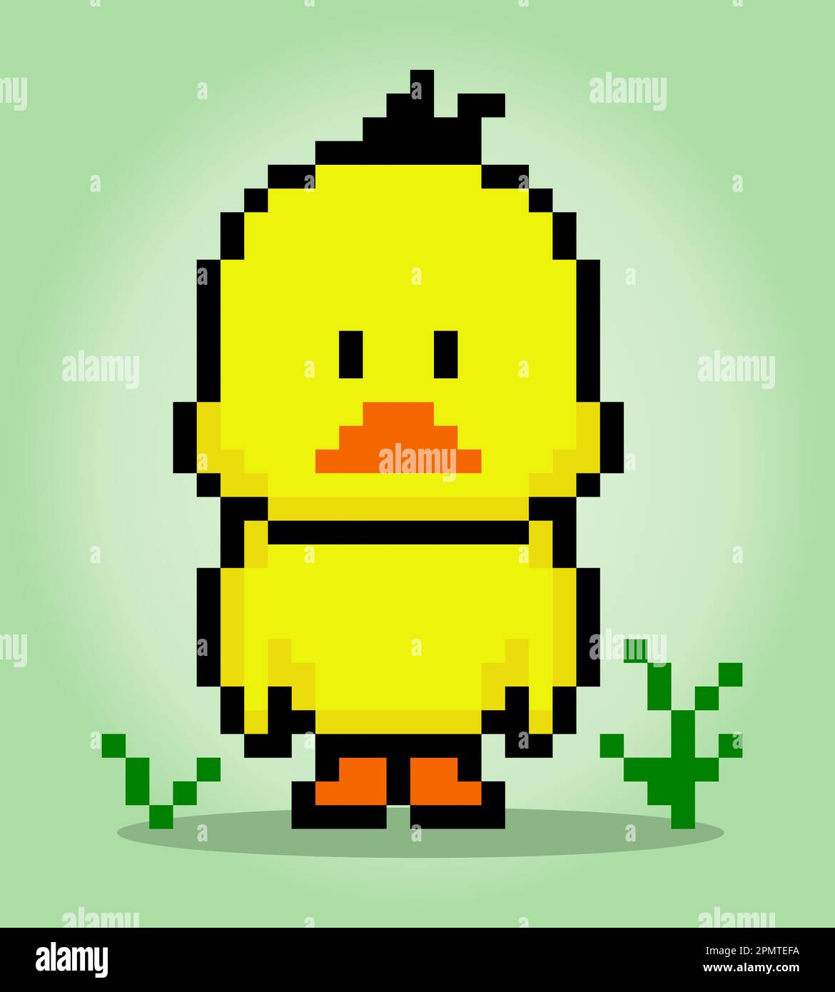 8-bit duck pixels. Animal game assets in vector illustrations Stock Vector Image & Art - Alamy