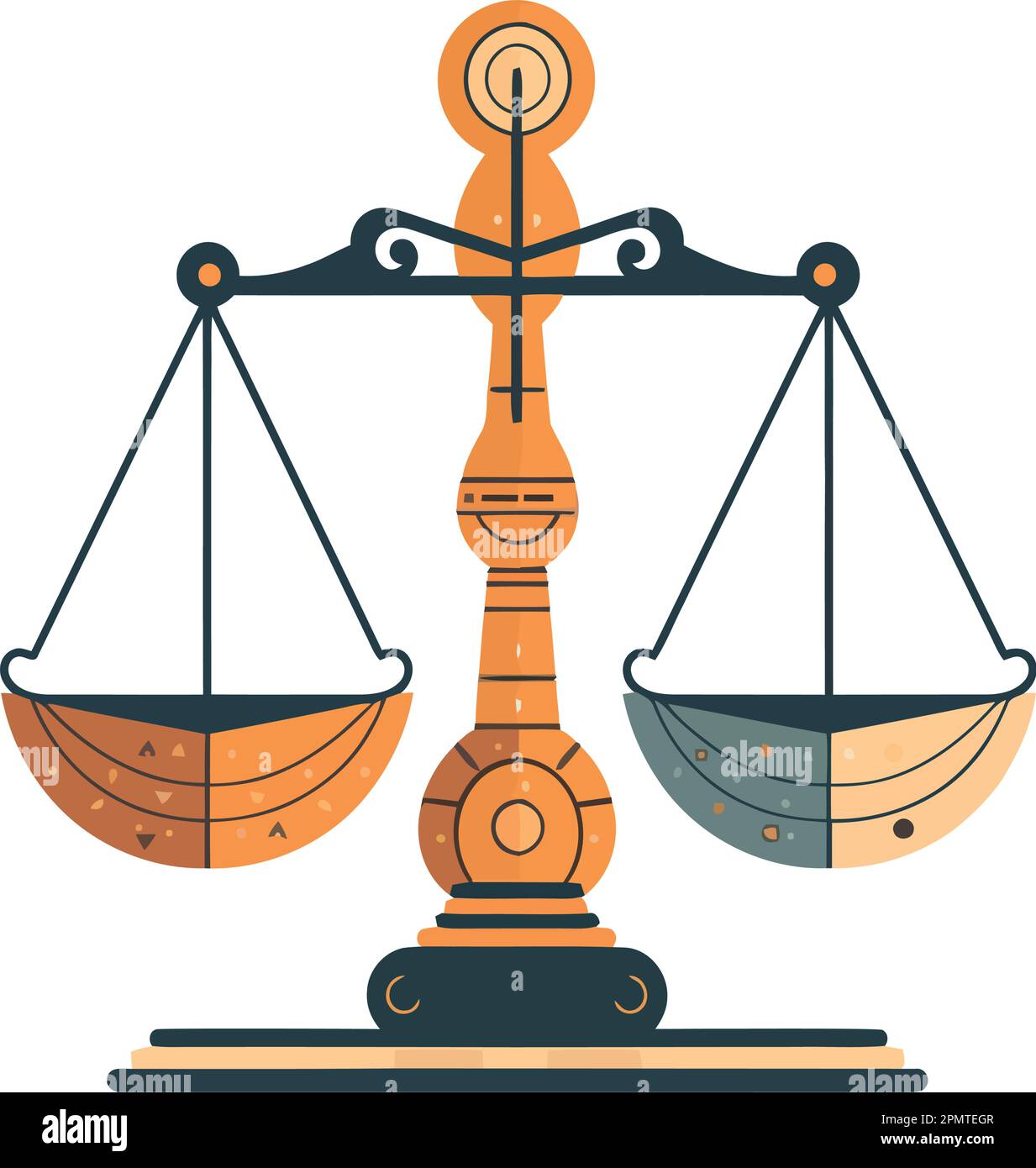 Libra symbol on antique scale, justice served Stock Vector Image & Art ...