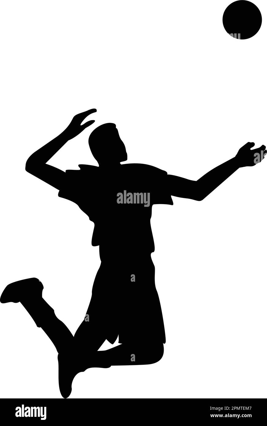 male volleyball player icon doing smash Stock Vector Image & Art - Alamy