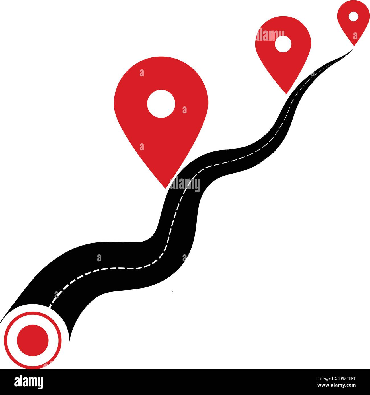 route icon vektor illustration design Stock Vector Image & Art - Alamy