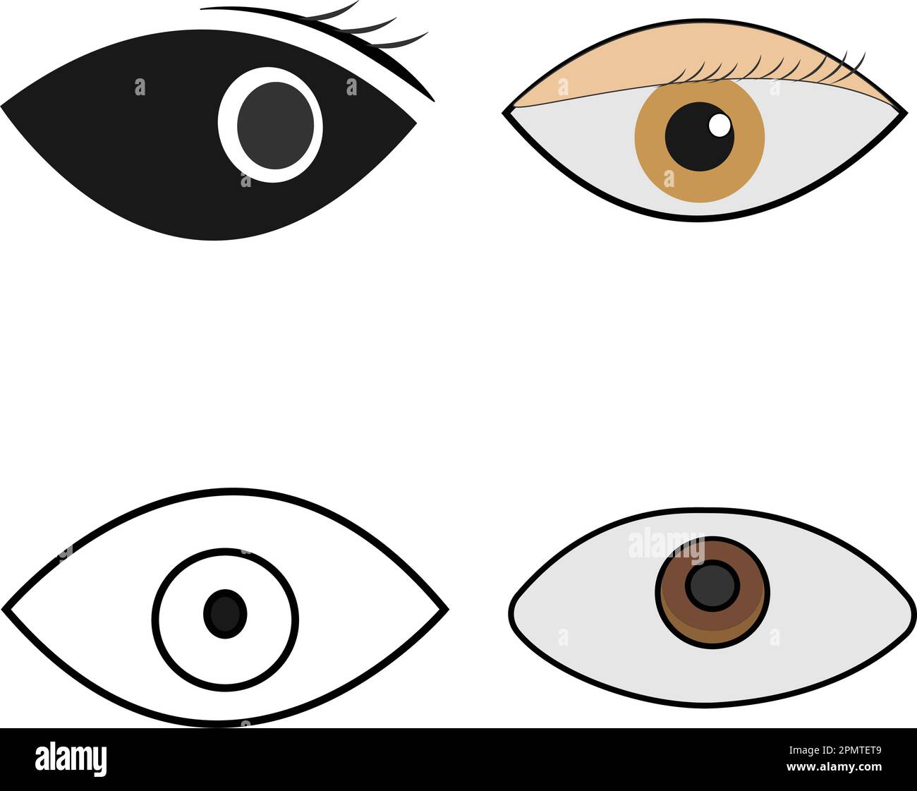 Eye icon vector hi-res stock photography and images - Alamy