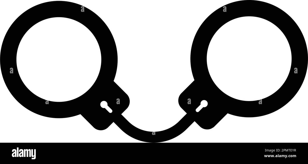 Handcuffs vector vectors hi-res stock photography and images - Alamy