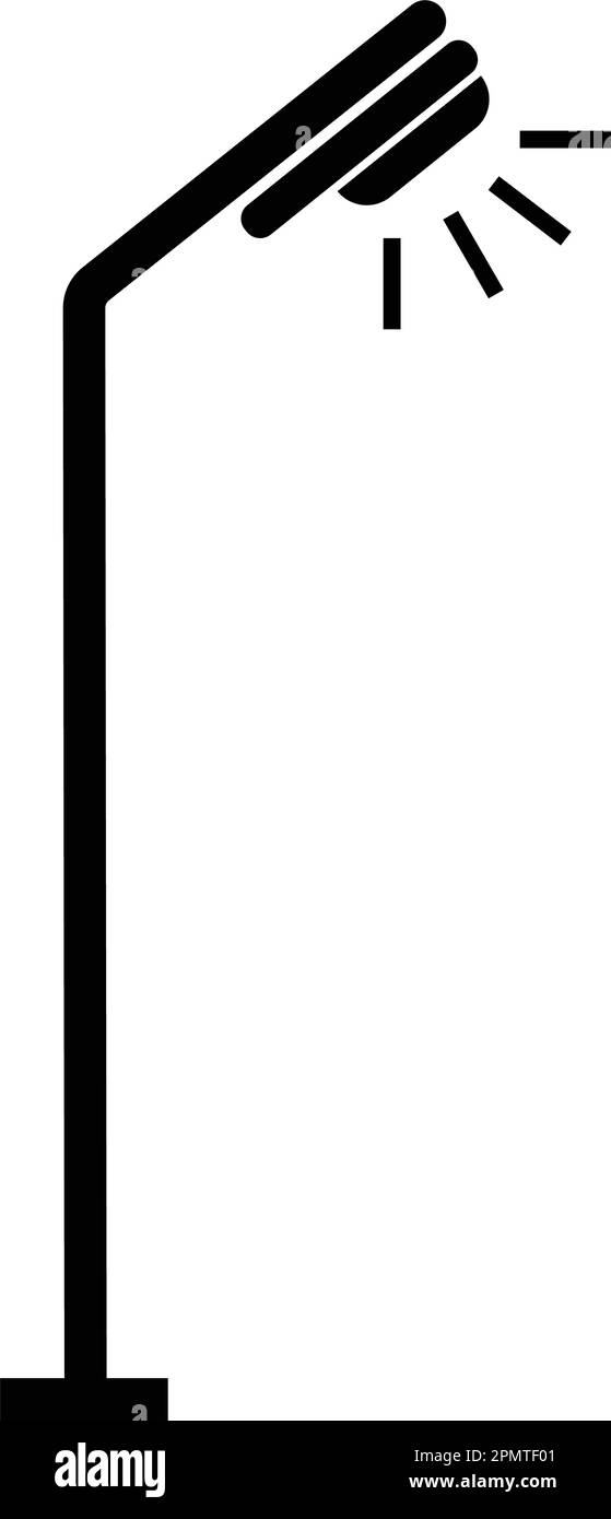 Outdoor lighting pole Stock Vector Images - Alamy