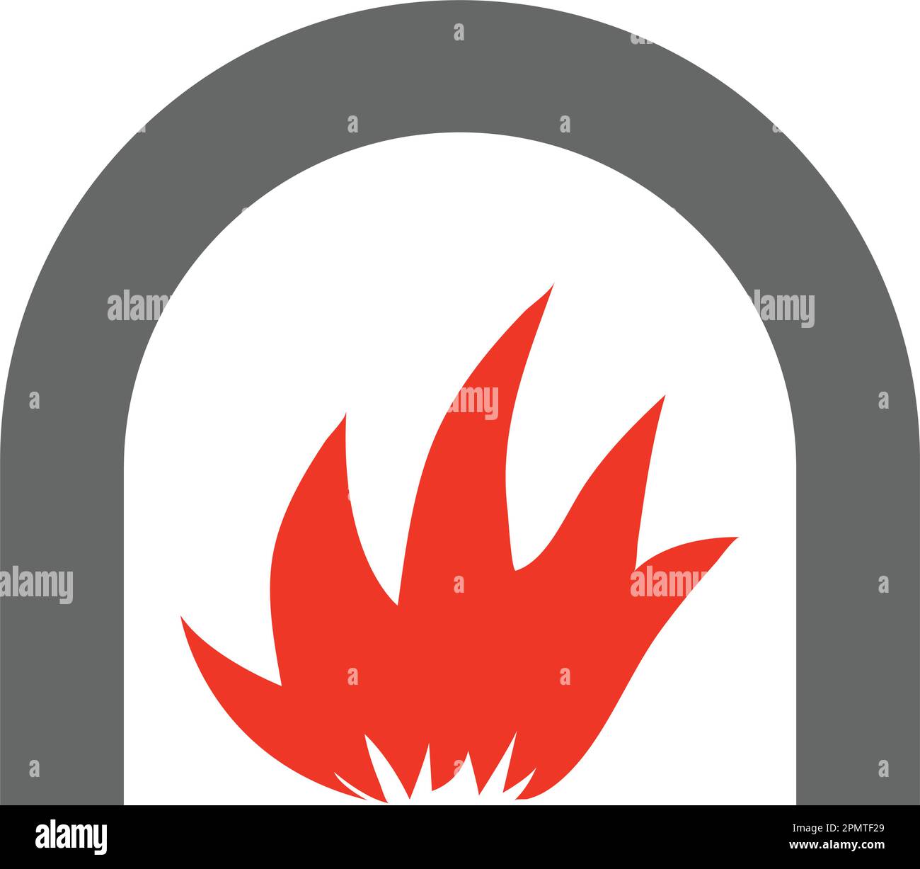fireplace icon vector illustration symbol design Stock Vector Image ...