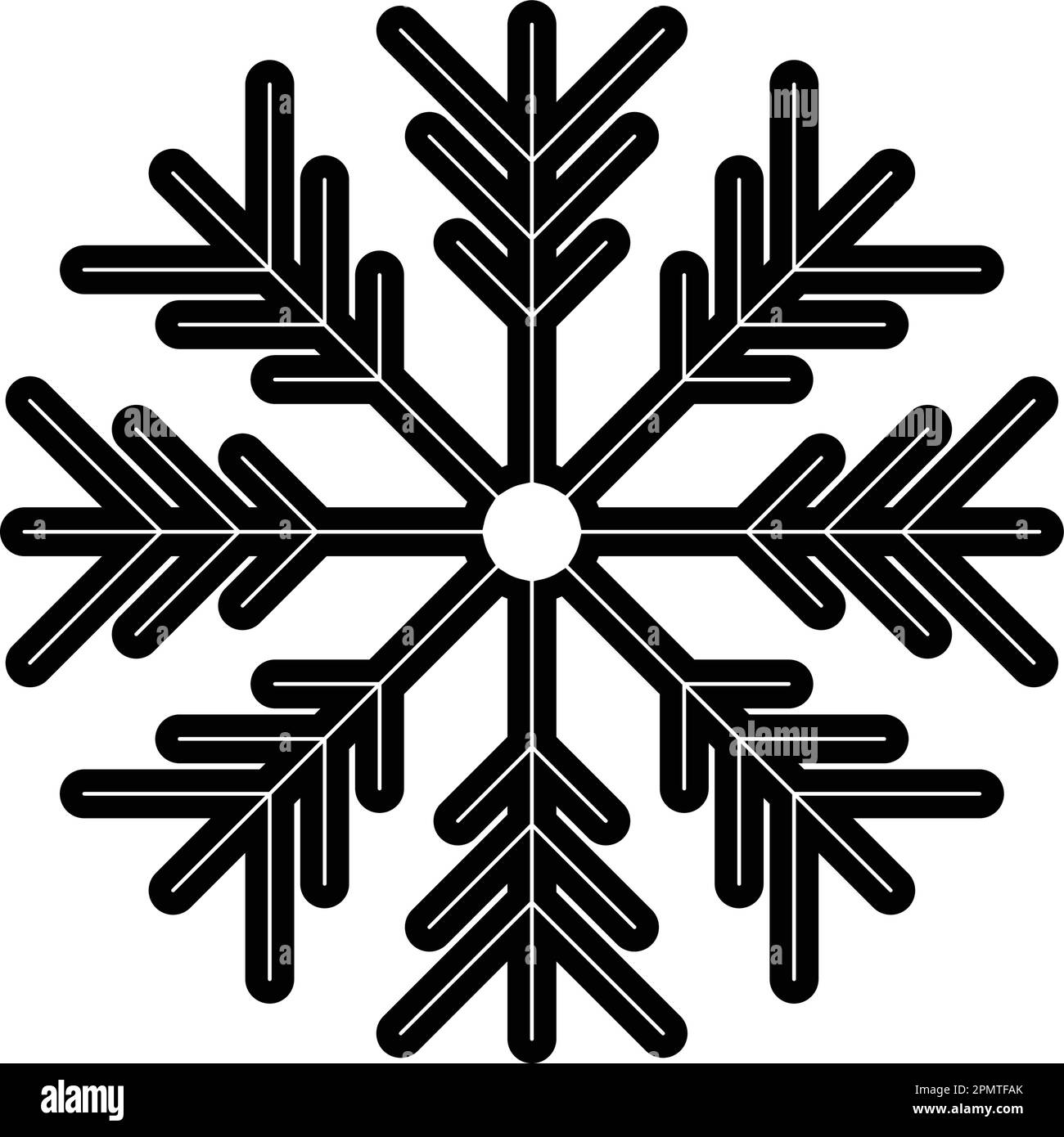 snowflake icon or logo isolated sign symbol vector illustration Stock ...