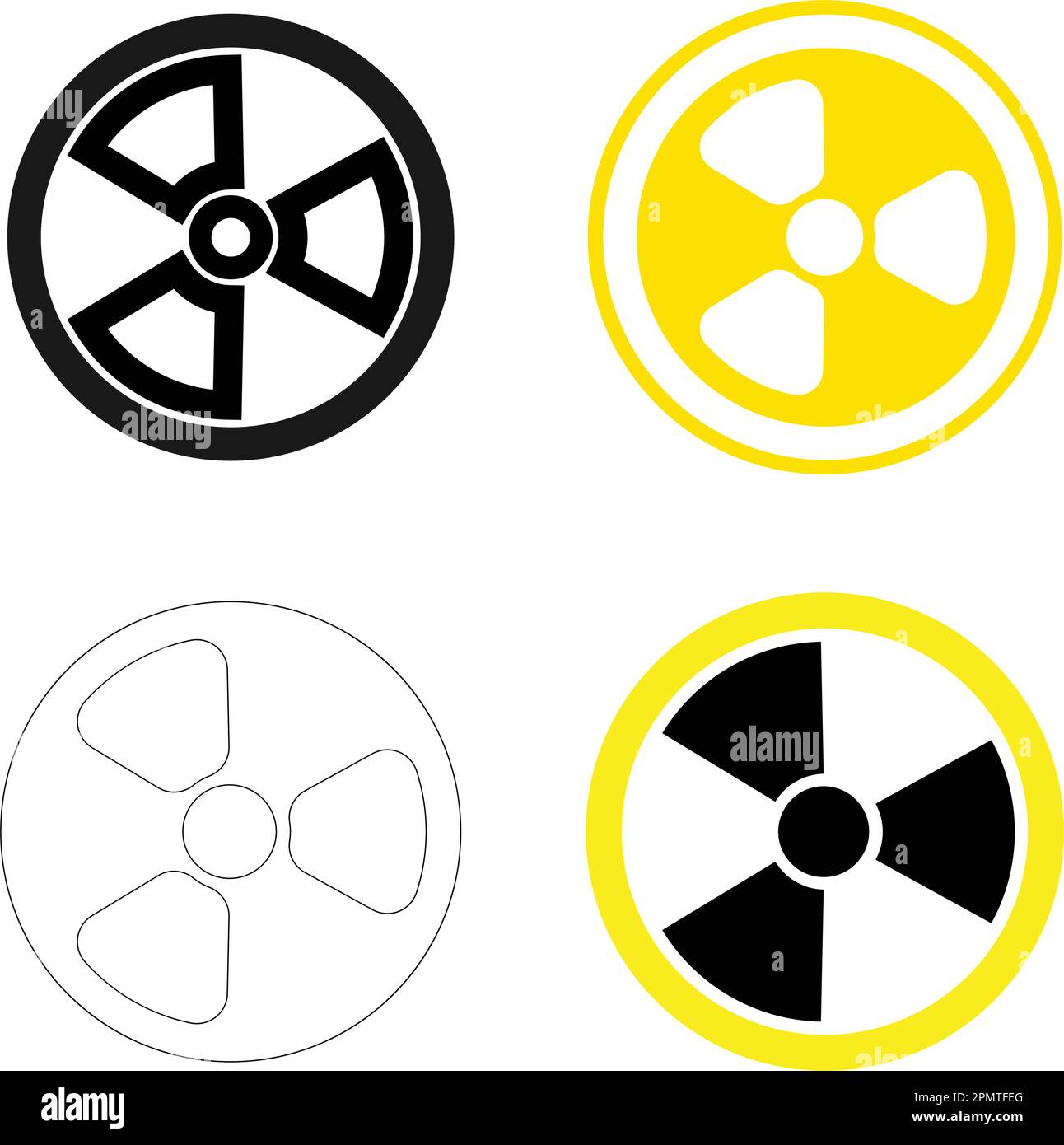 Yellow and black radiation signage Stock Vector Images - Alamy