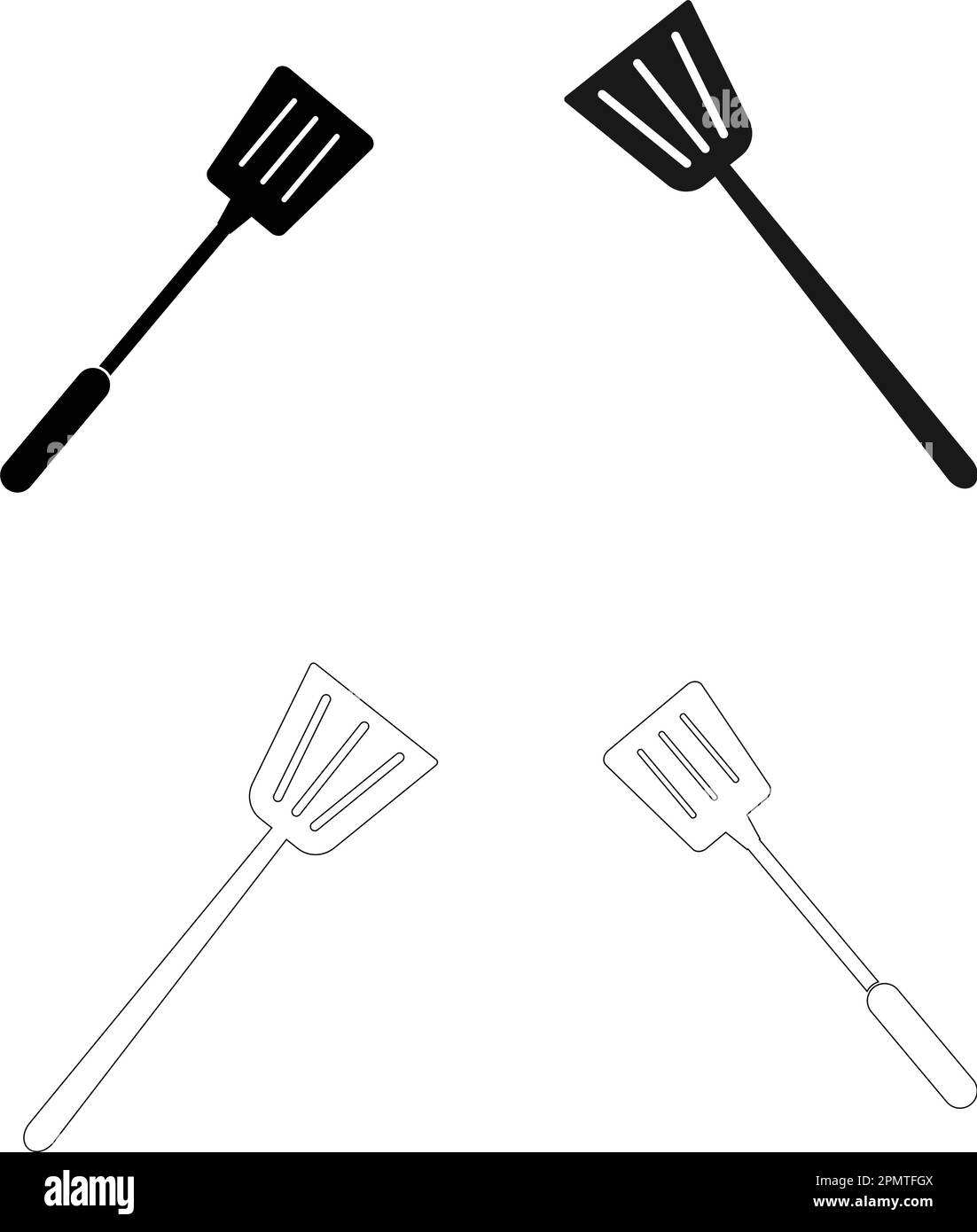 Cooking spatula icon vector Cut Out Stock Images & Pictures - Alamy