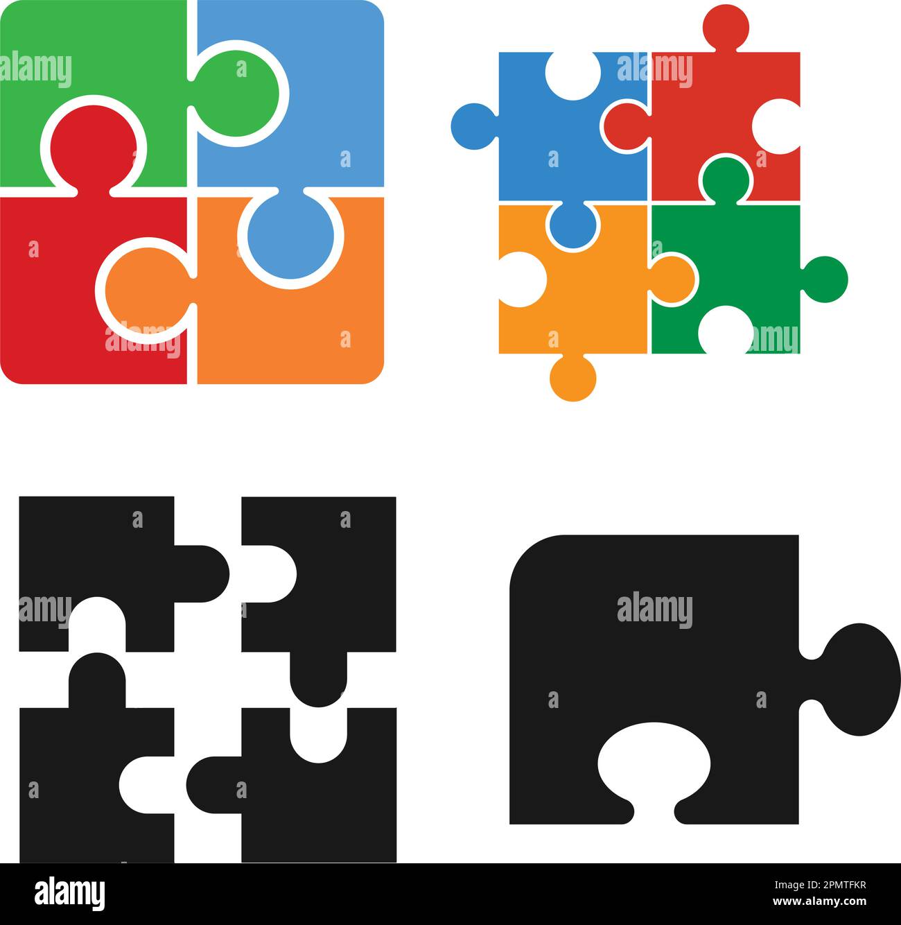 Puzzle icon vector hi-res stock photography and images - Alamy