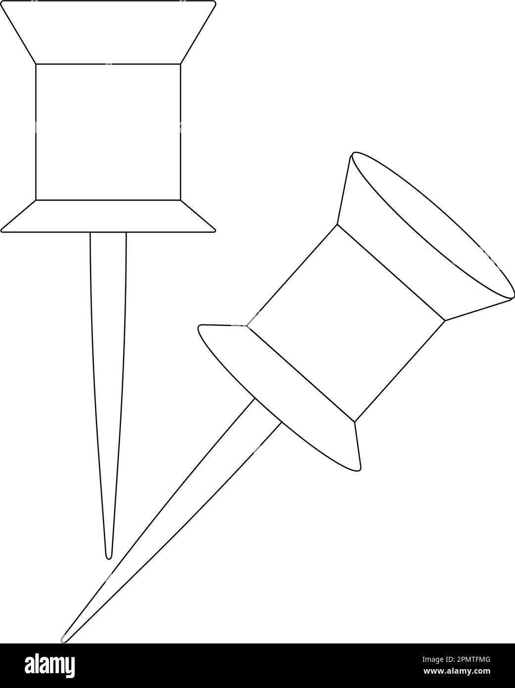 Nailed pins Stock Vector Images - Alamy