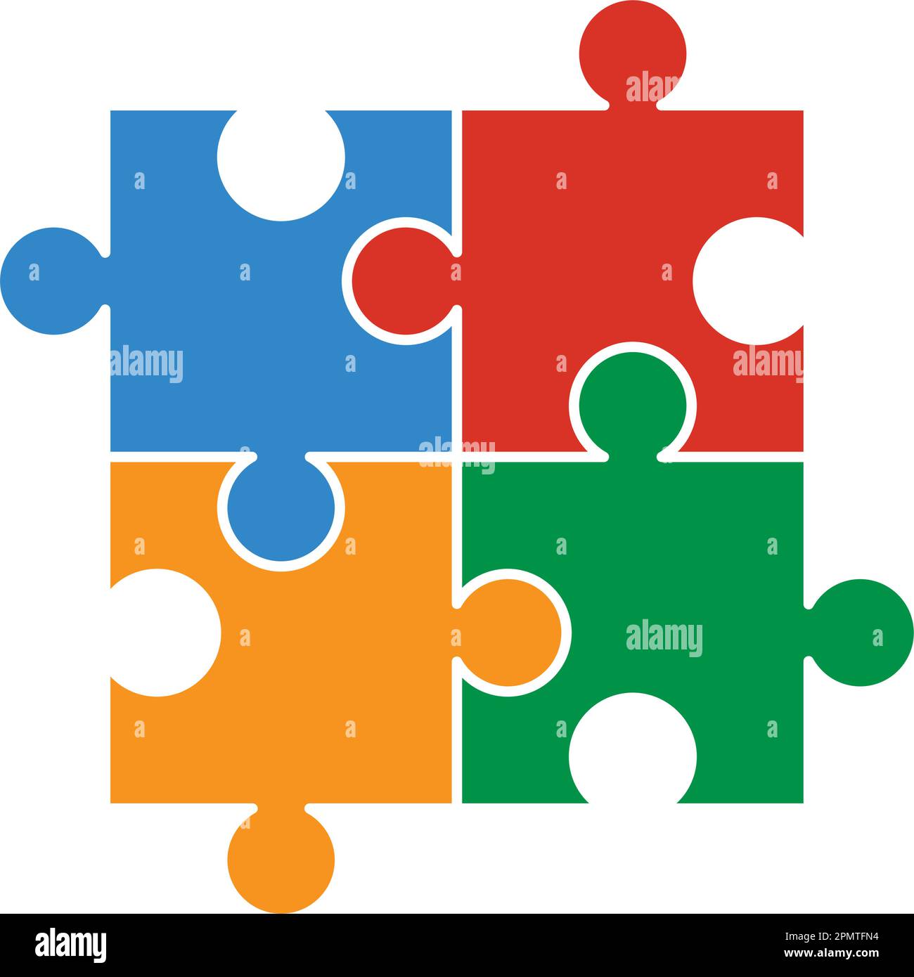 Puzzle jigsaw icon vector Cut Out Stock Images & Pictures - Alamy