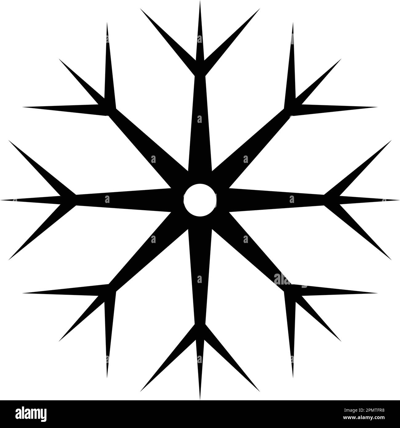 snowflake icon or logo isolated sign symbol vector illustration Stock ...