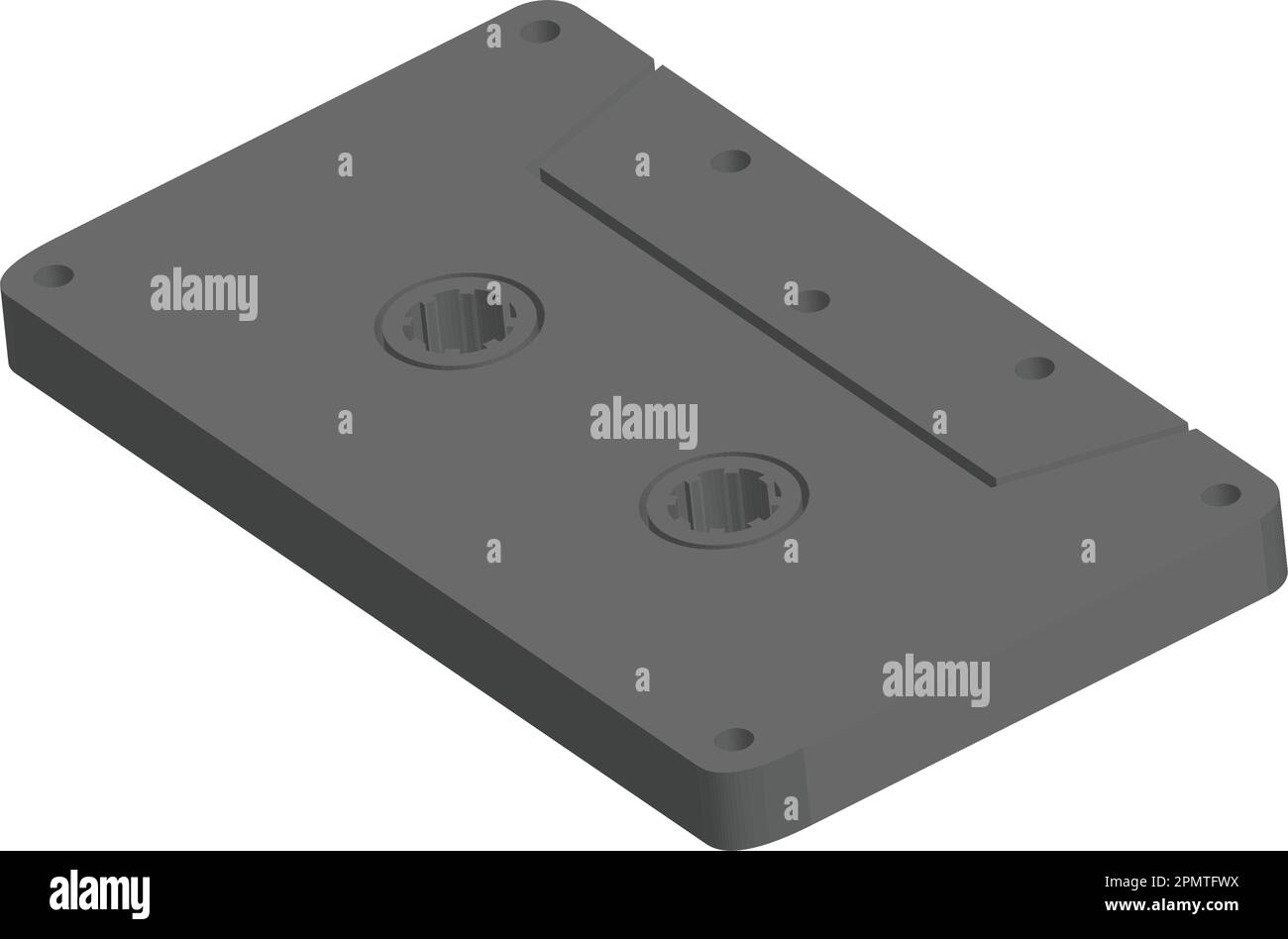 Retro cassette tape vector Black and White Stock Photos & Images - Alamy