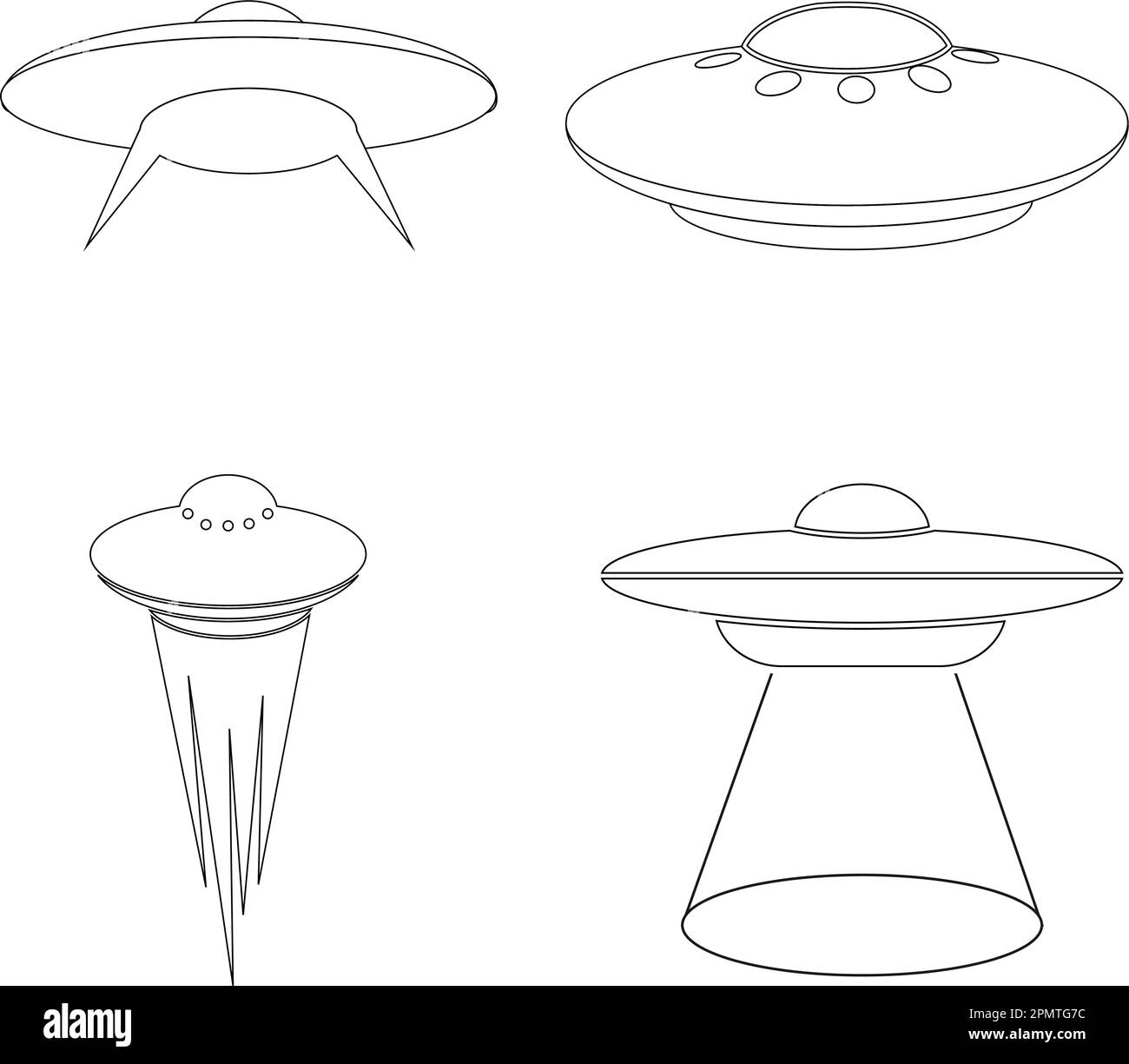 Ufo vector icon design Cut Out Stock Images & Pictures - Alamy