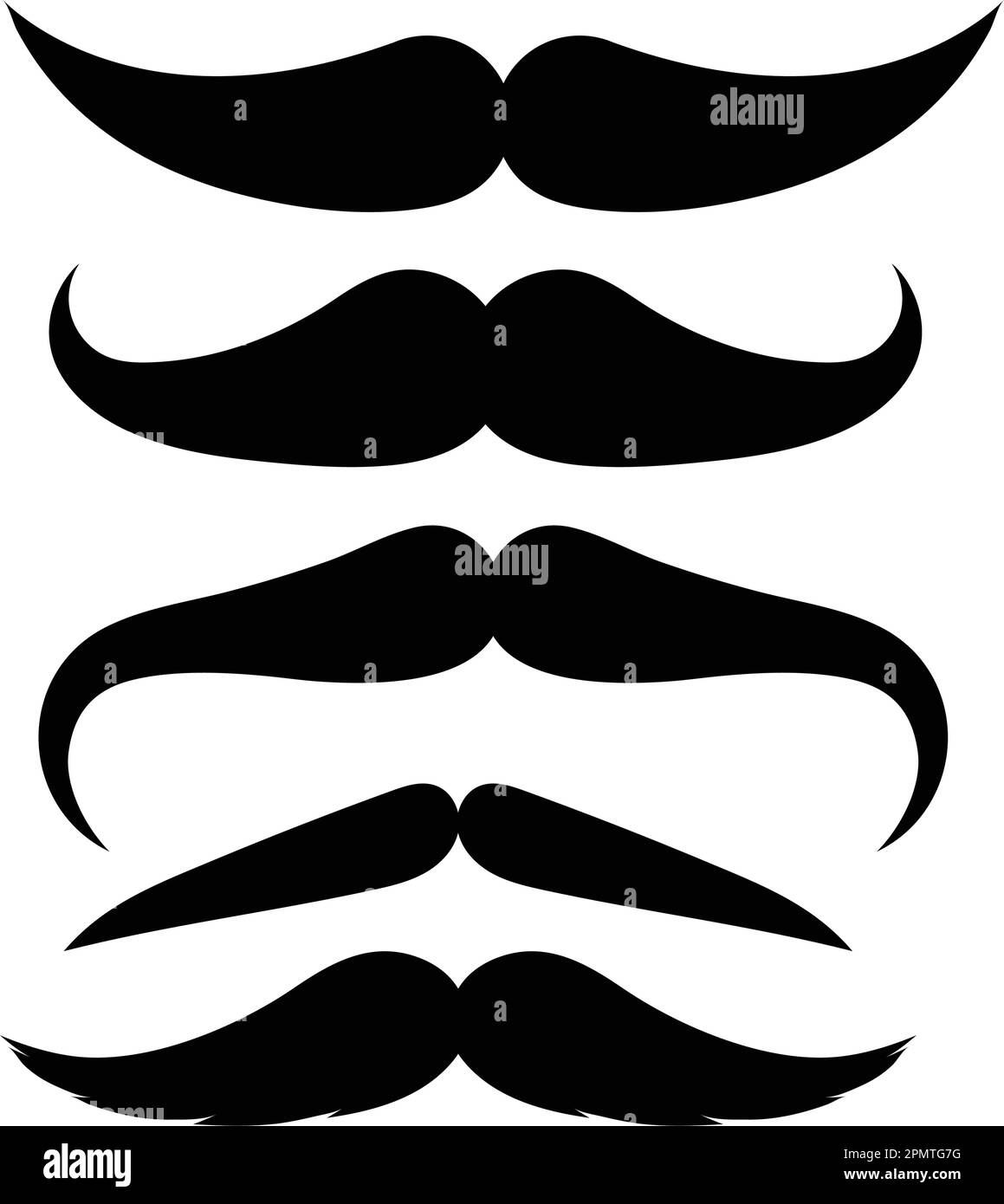 Mustache graphic art Black and White Stock Photos & Images - Alamy