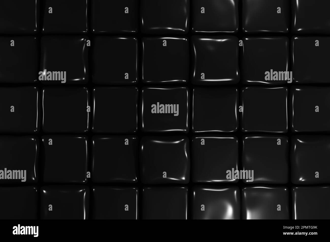 Abstract background with soft black cubes. Jelly black cubes background ...