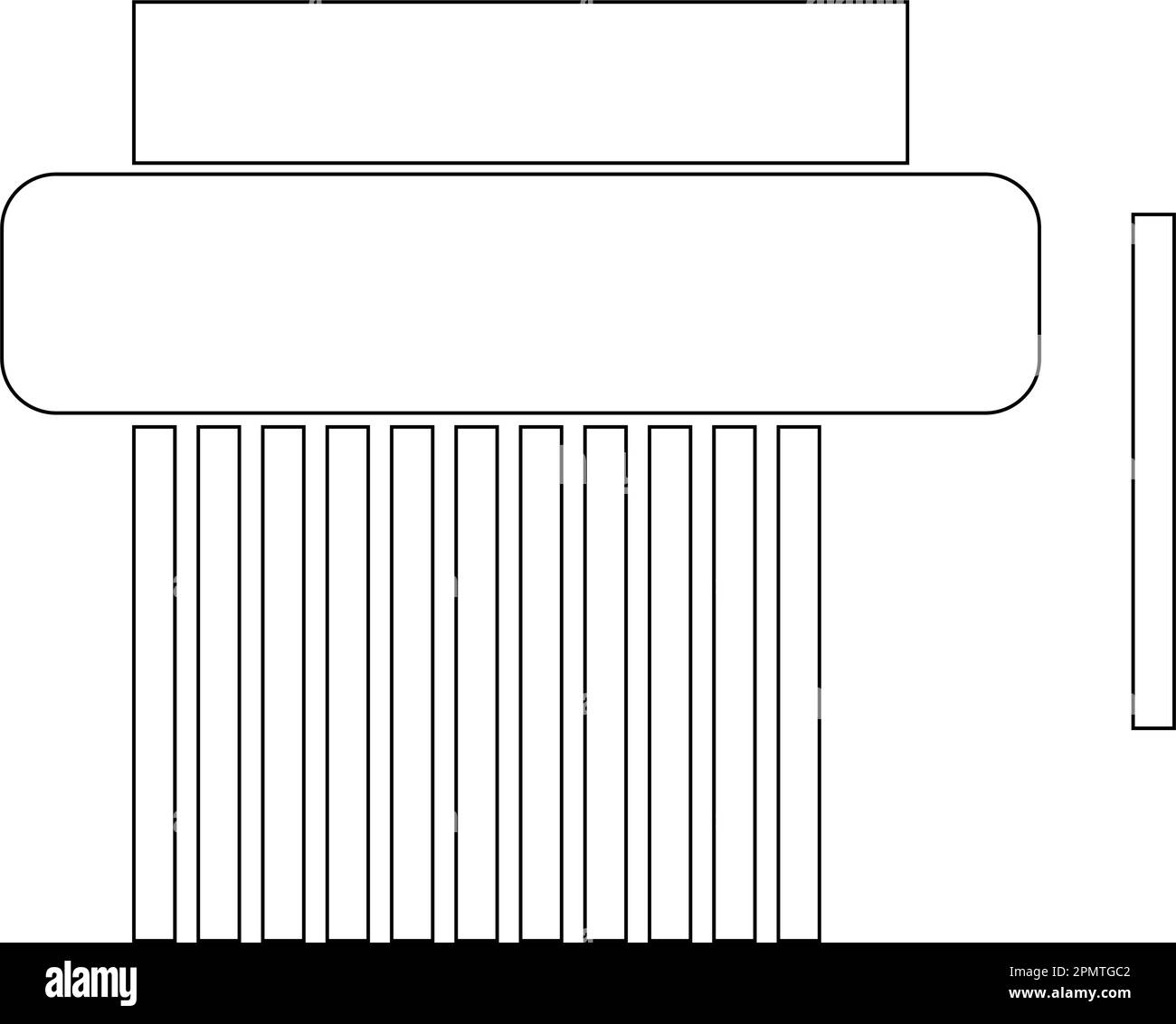 Shredder Machine Icon.vector illustration logo design Stock Vector ...
