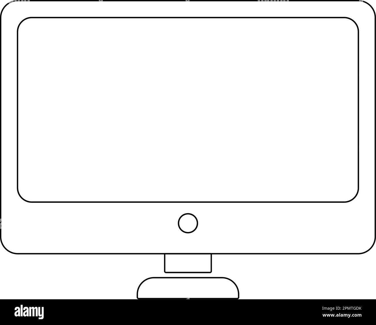 monitor vector icon illuatration dsign Stock Vector Image & Art - Alamy