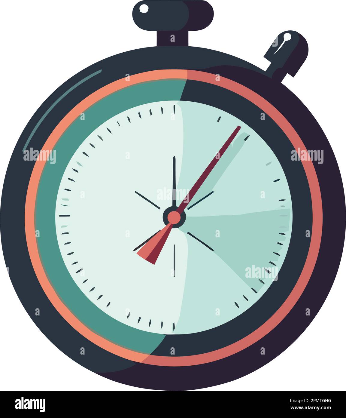 Countdown symbol on stopwatch measures time accurately Stock Vector ...