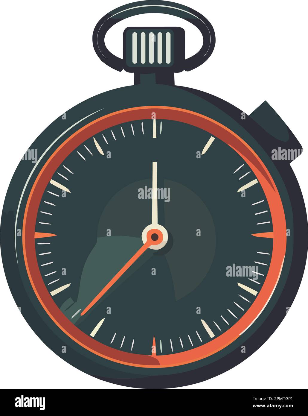 Clock face symbolizes countdown to deadline day Stock Vector Image ...