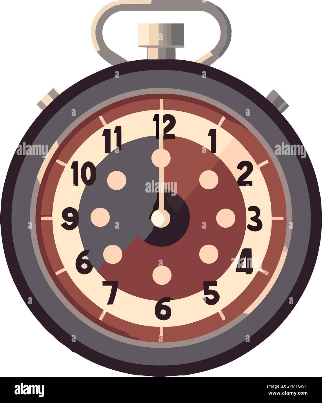 Countdown symbol on clock face for deadline reminder Stock Vector Image ...
