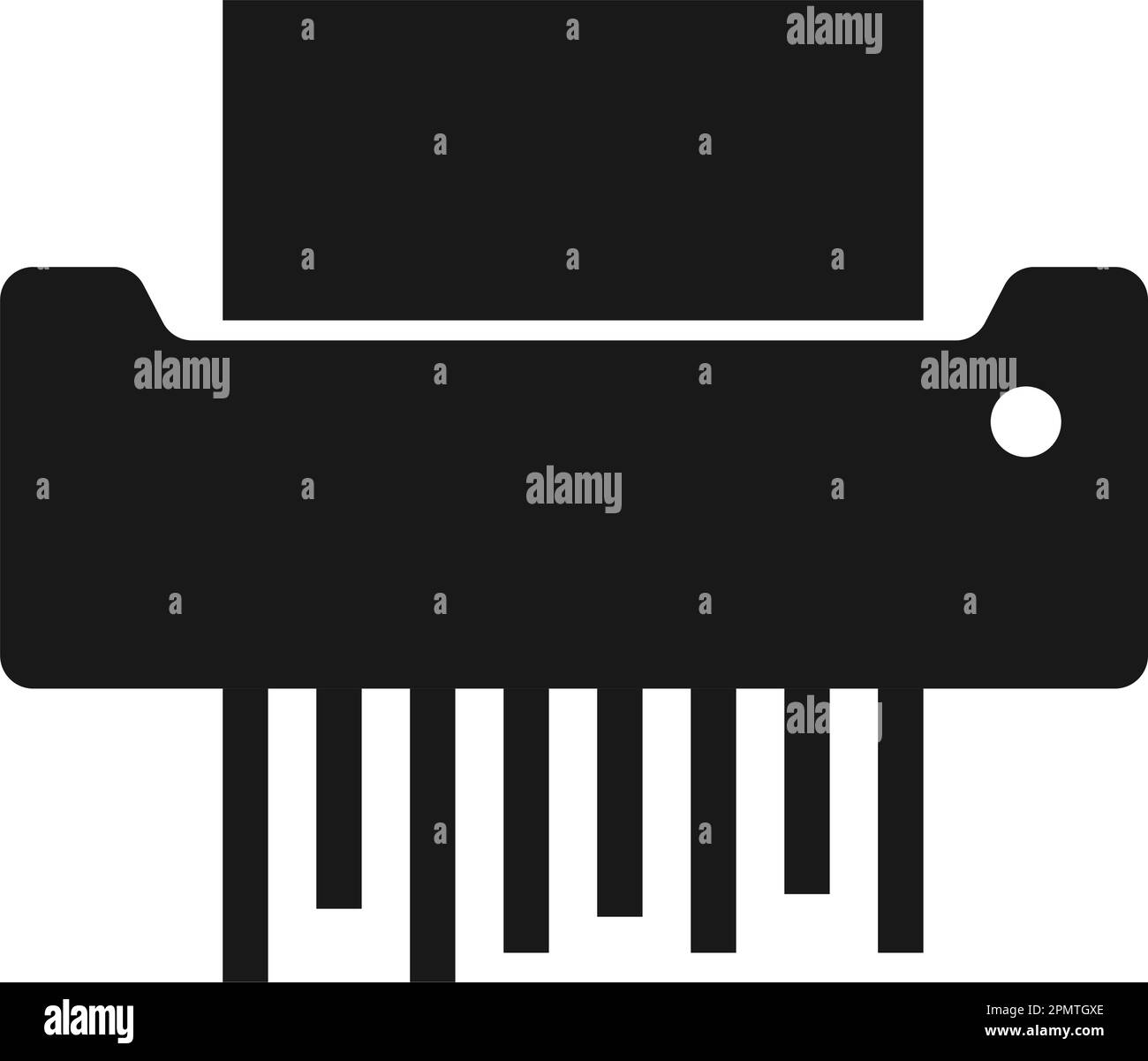 Shredder Machine Icon.vector illustration logo design Stock Vector ...
