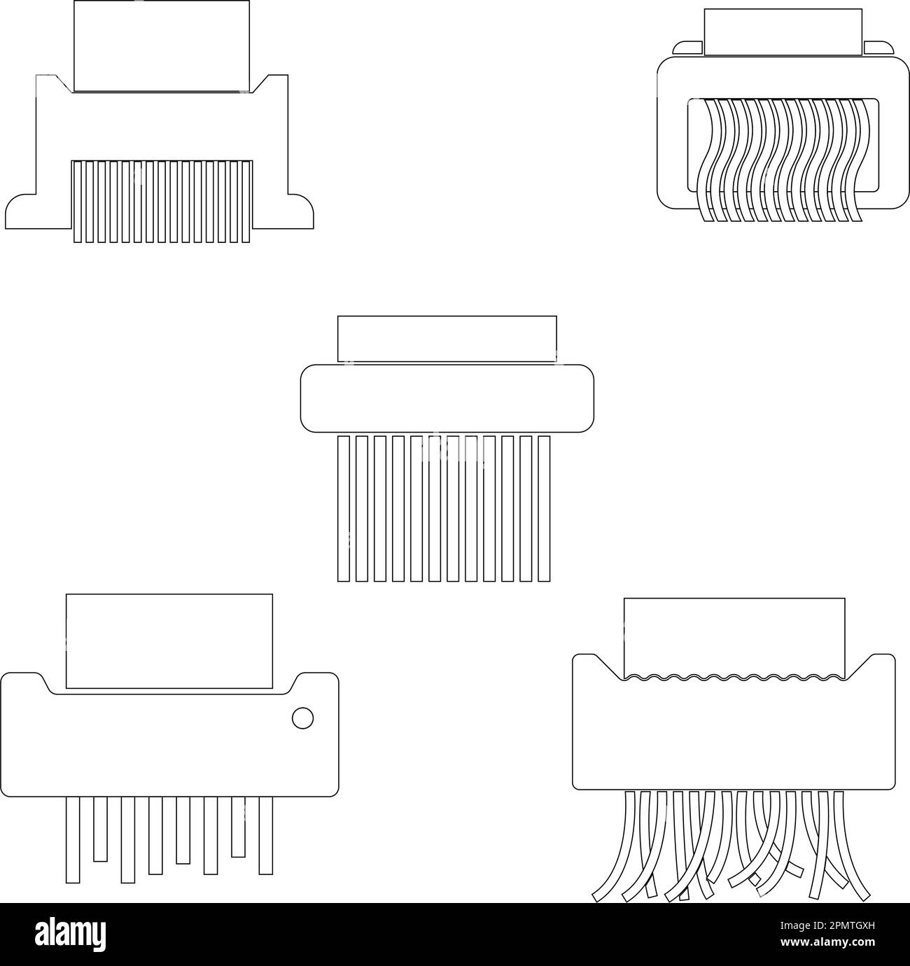 Shredder Machine Icon.vector illustration logo design Stock Vector ...