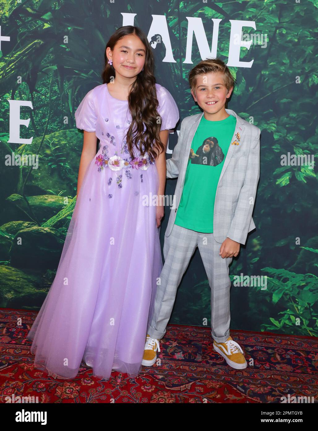 Los Angeles, USA. 14th Apr, 2023. Ava Louise Murchison, Mason Blomberg ...