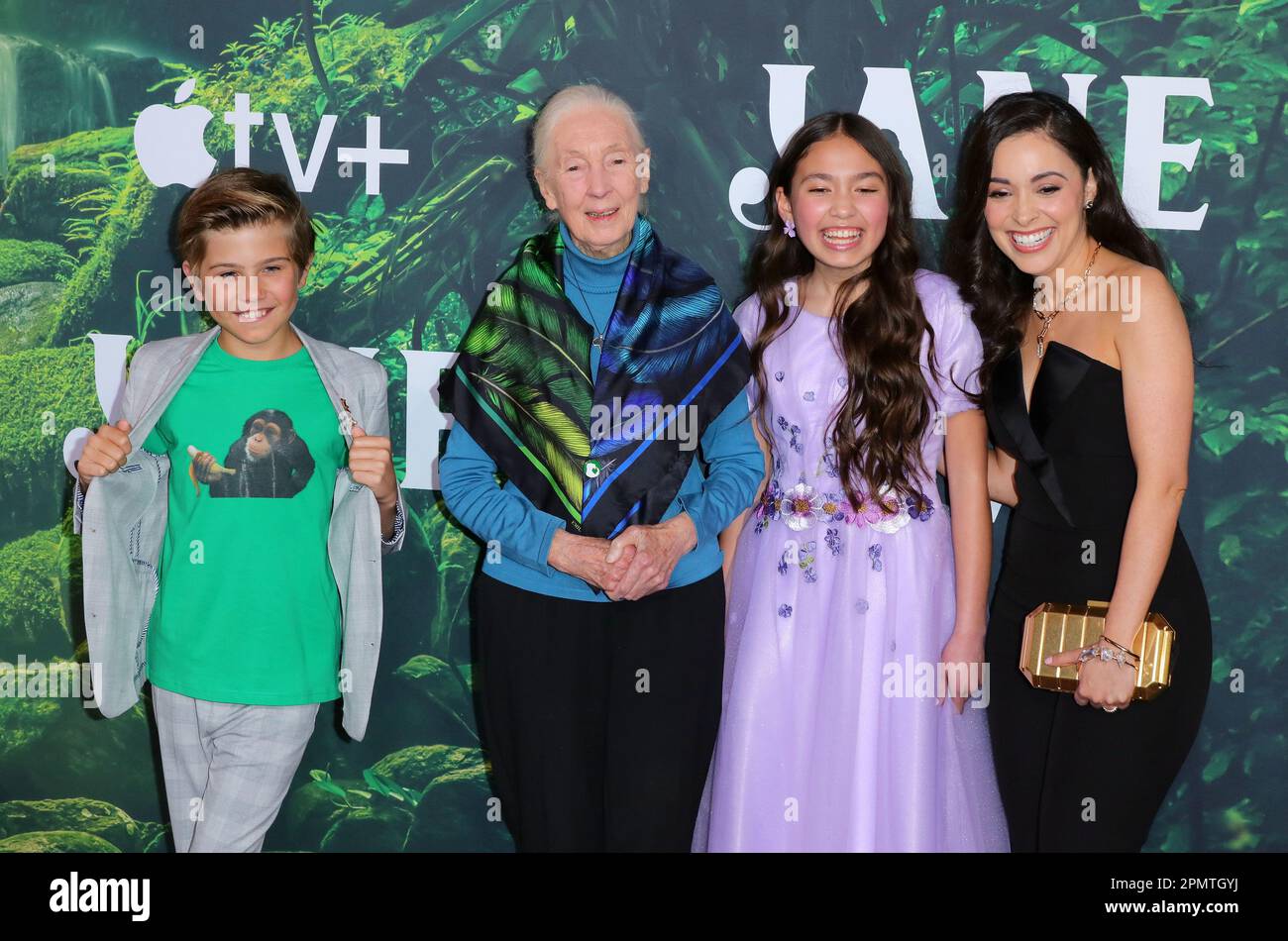 Los Angeles, USA. 14th Apr, 2023. Mason Blomberg, Jane Goodall, Ava ...