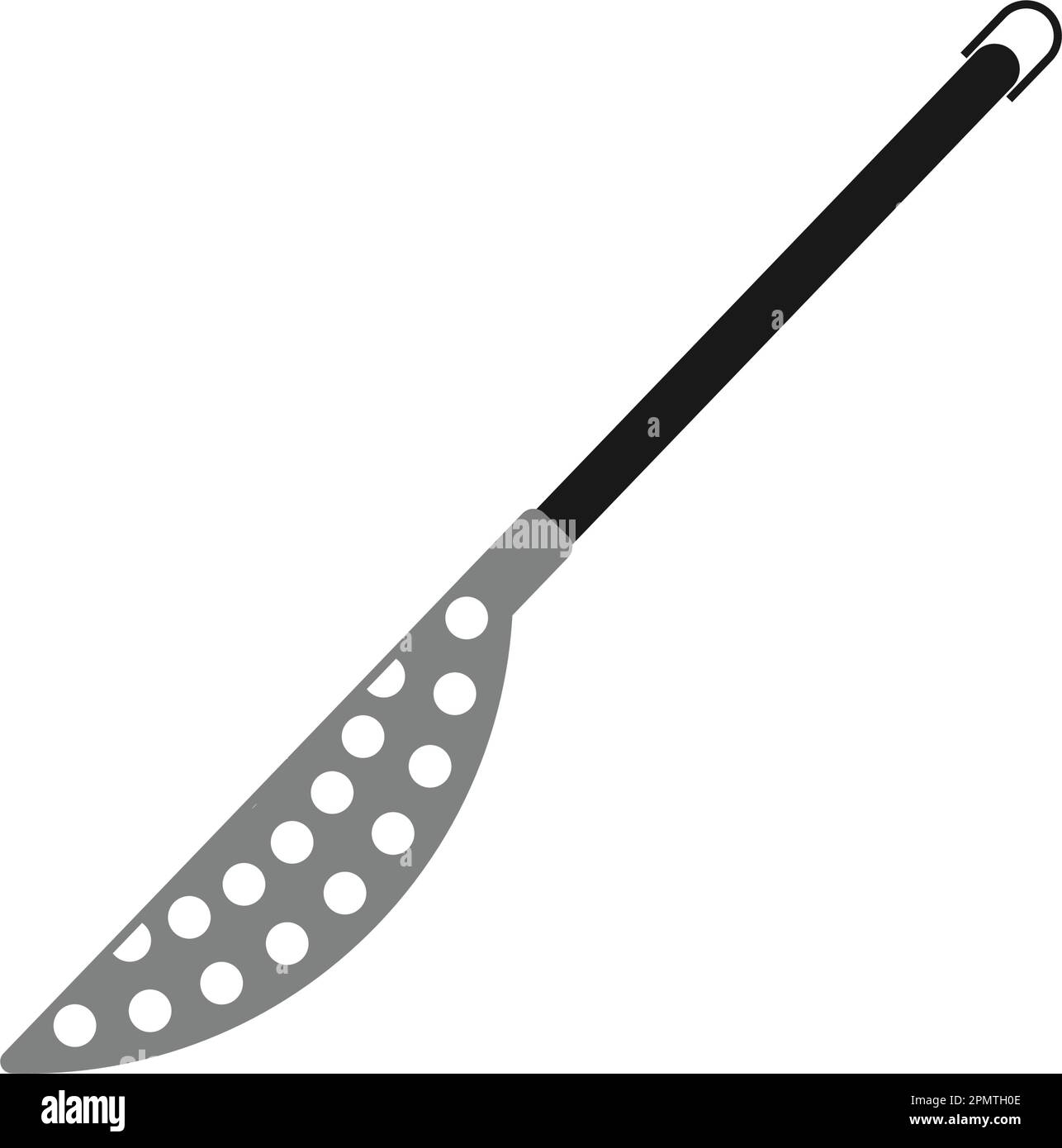 Colander Icon, Kitchen Cullender Utensil Icon Vector Art Illustration ...