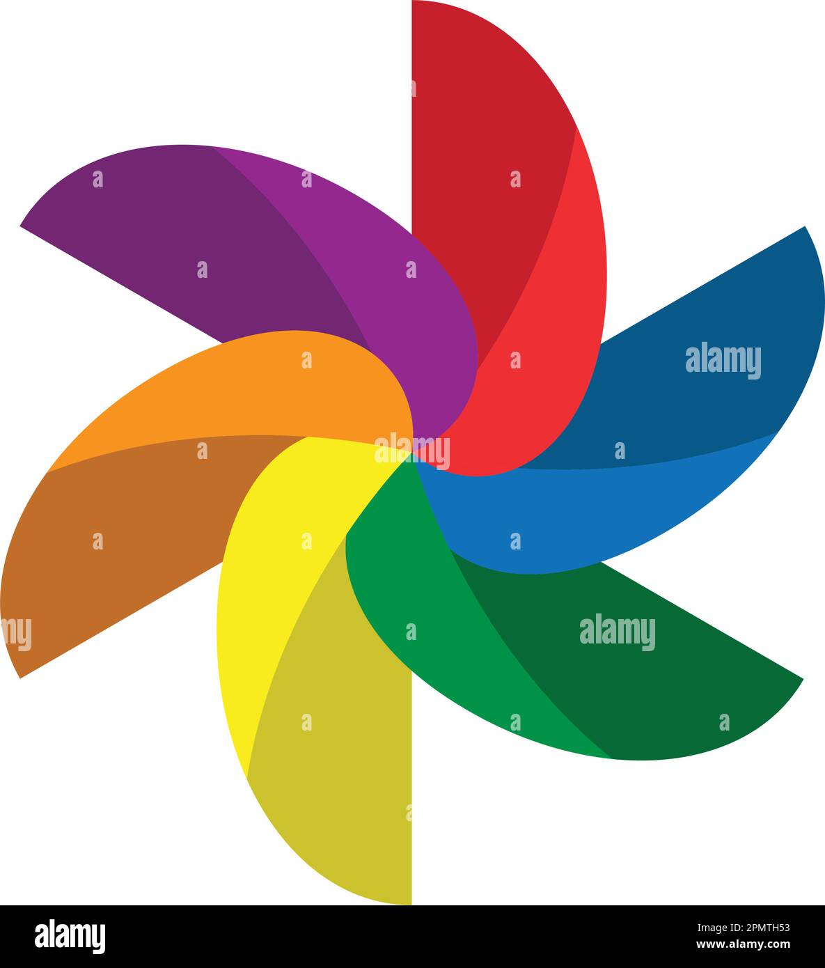 Paper windmill icon. vector illustration design template Stock Vector ...