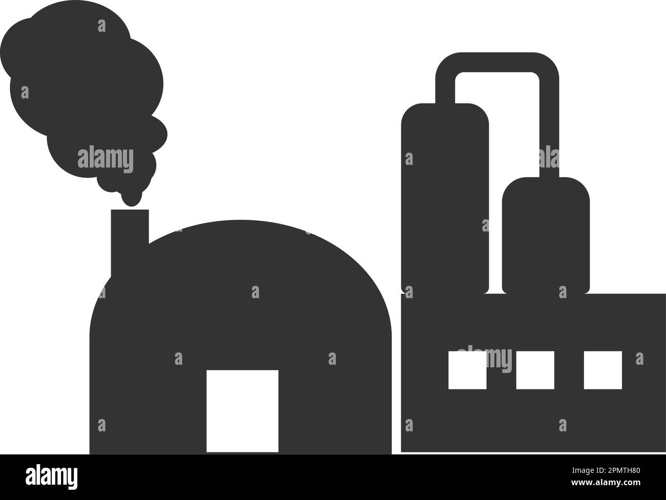 industrial factory vector icon,illustration design template Stock ...