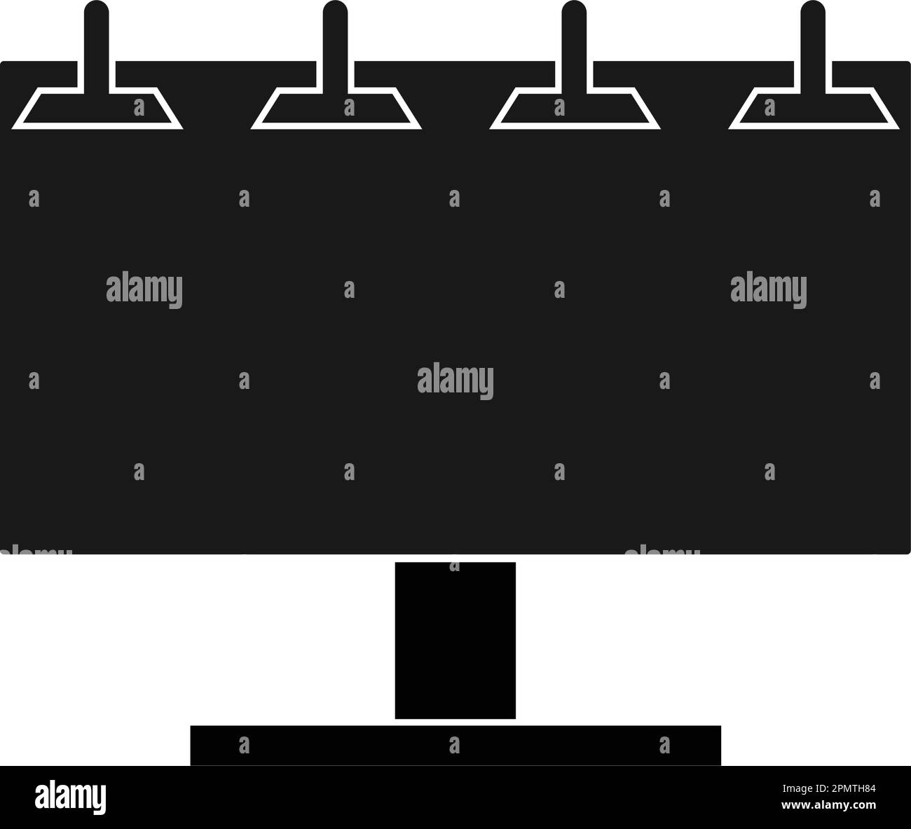 Billboard, Icon, Hoarding, Vector Art Illustration Stock Vector Image ...