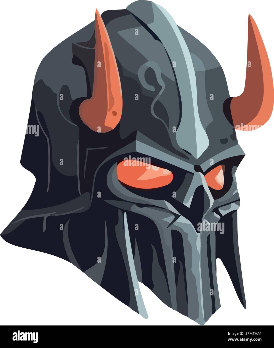 Horned devil helmet costume Stock Vector Image & Art - Alamy