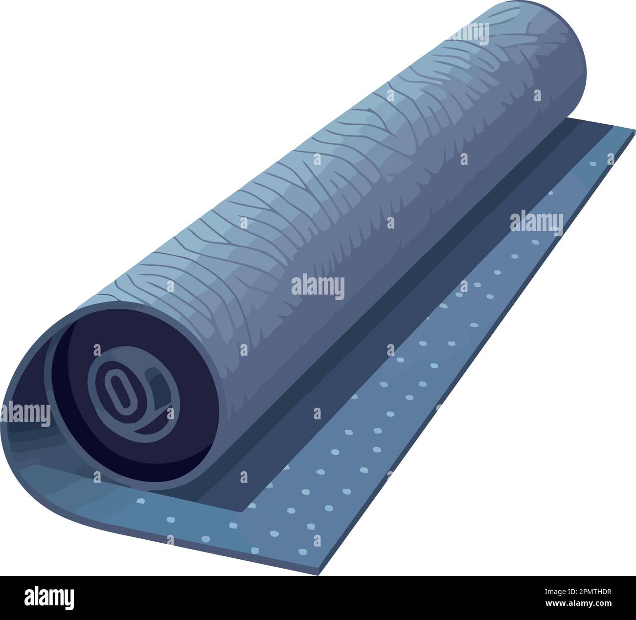 Yoga mat symbolizes healthy lifestyle and strength Stock Vector Image ...