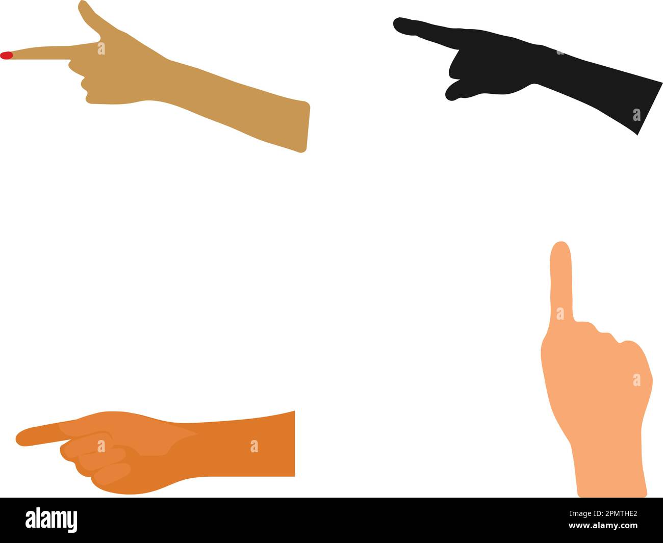 hand icon pointing illustration design Stock Vector Image & Art - Alamy