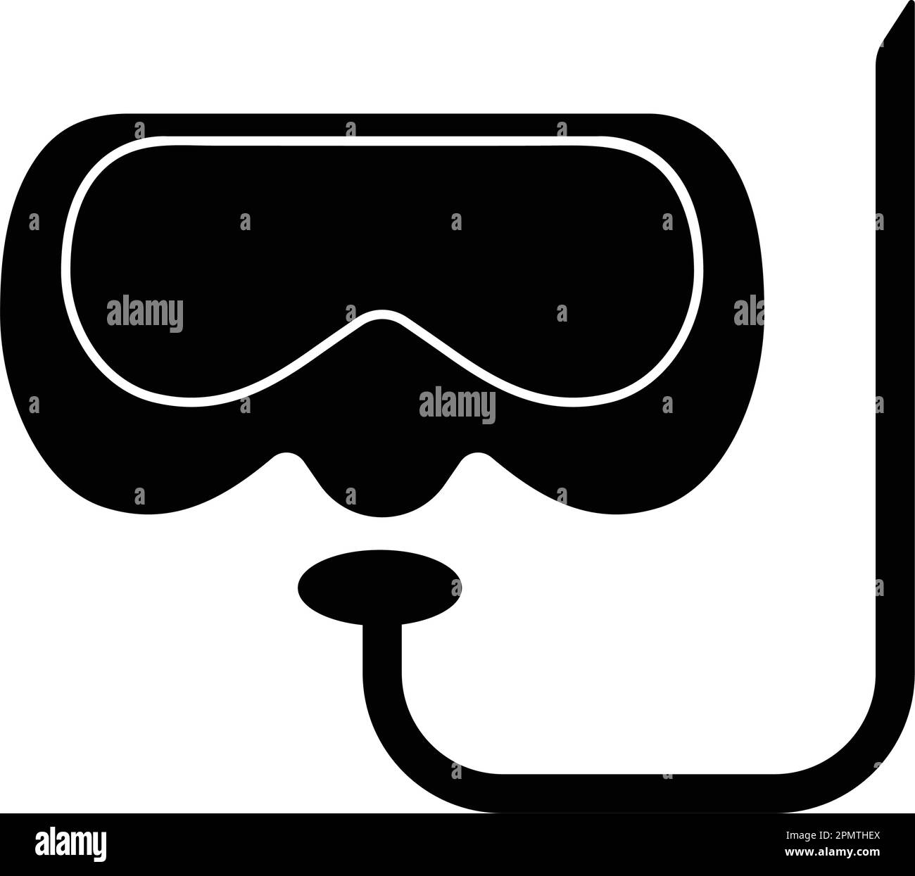 diving mask icon vector isolated on white background Stock Vector Image ...