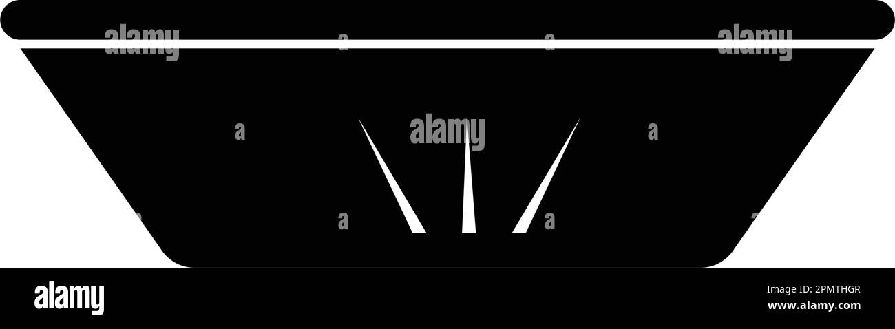 Styrofoam Lunch Box Icon. Food Container illustration symbol design ...