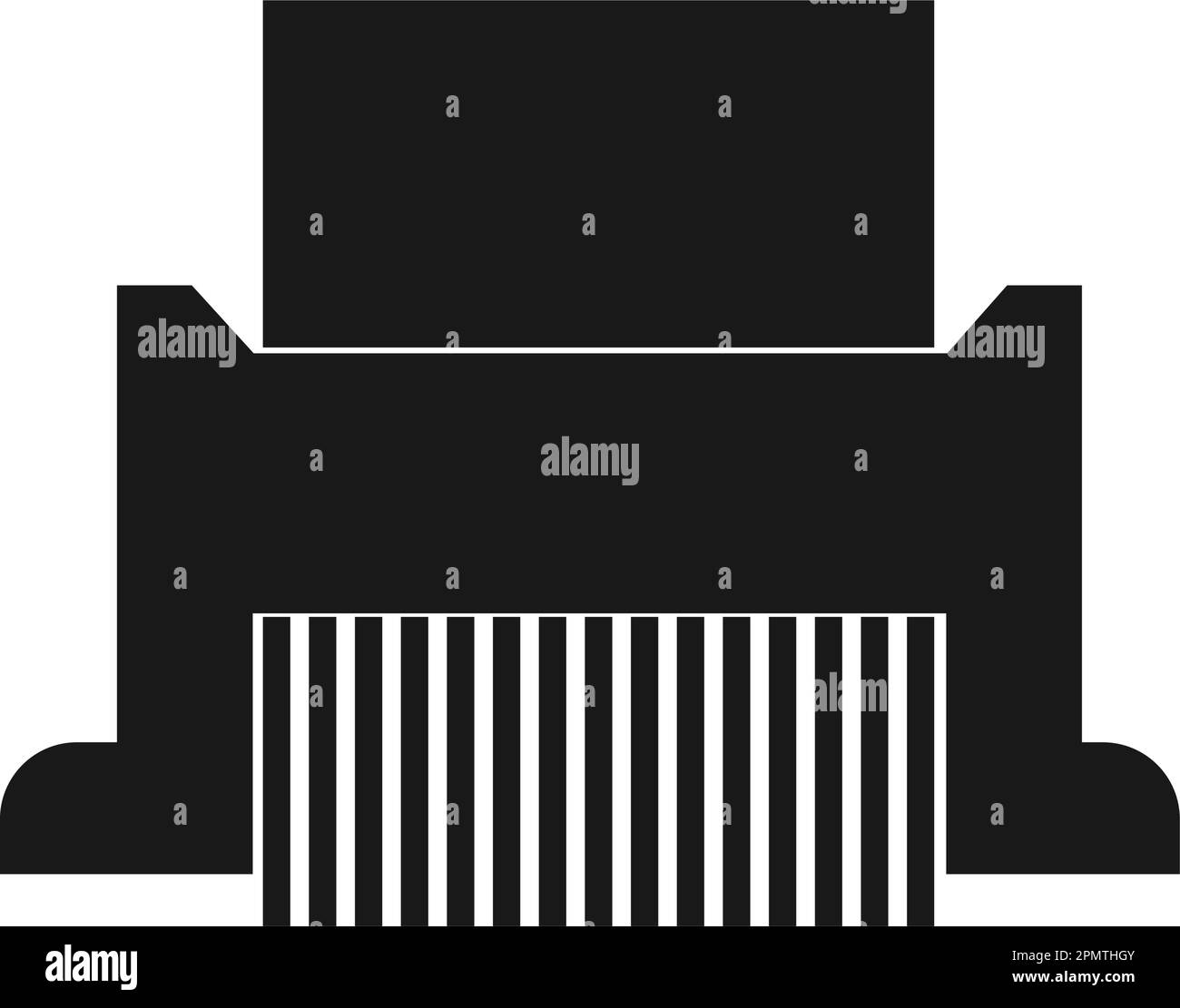 Shredder Machine Icon.vector illustration logo design Stock Vector ...