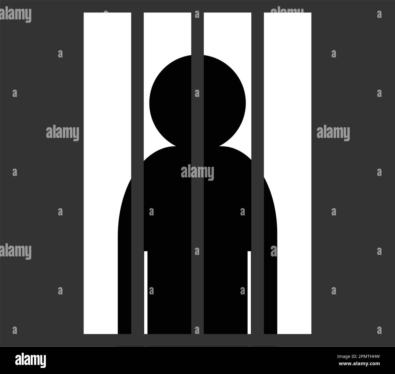 Prison bars jail icon illustration Stock Vector Images - Alamy