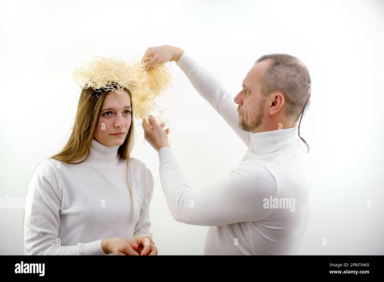 Joking messing about around hi-res stock photography and images - Alamy