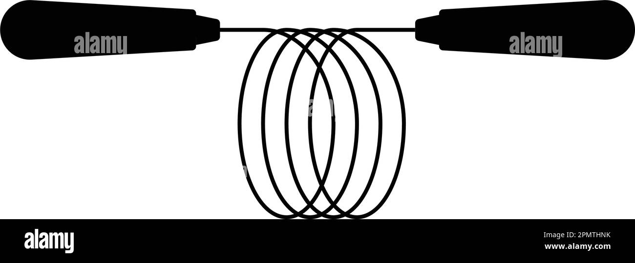 jump rope vector icon illustration simple design Stock Vector Image ...