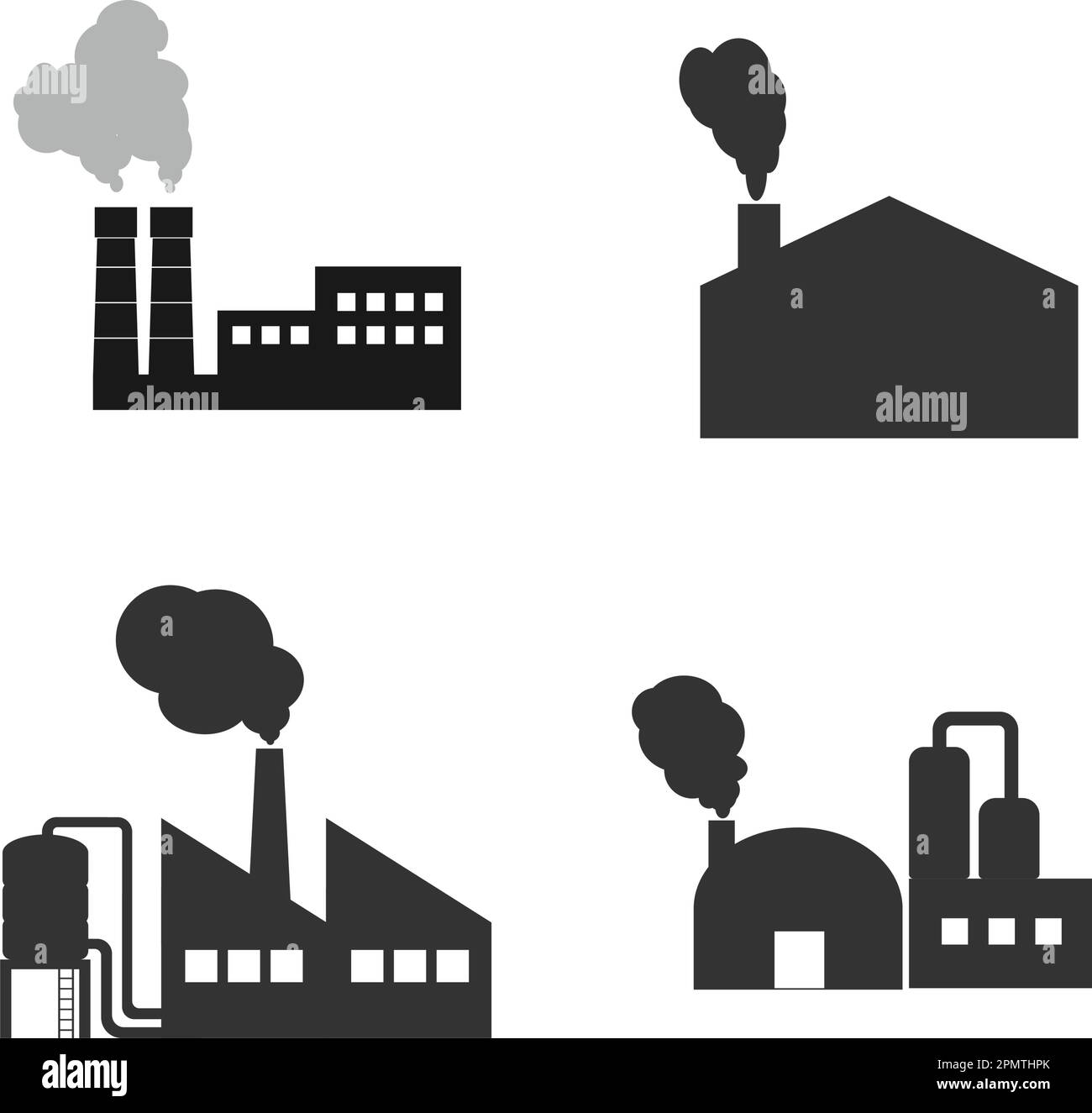 industrial factory vector icon,illustration design template Stock ...