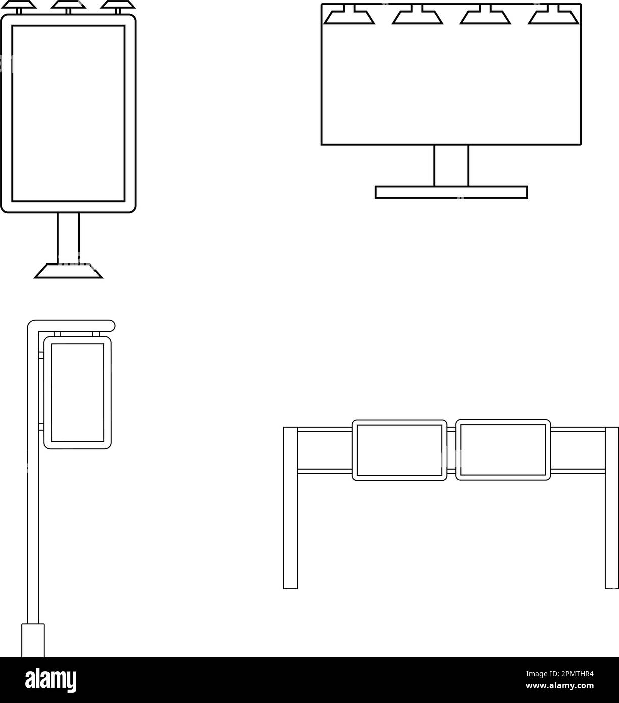 Billboard, Icon, Hoarding, Vector Art Illustration Stock Vector Image ...