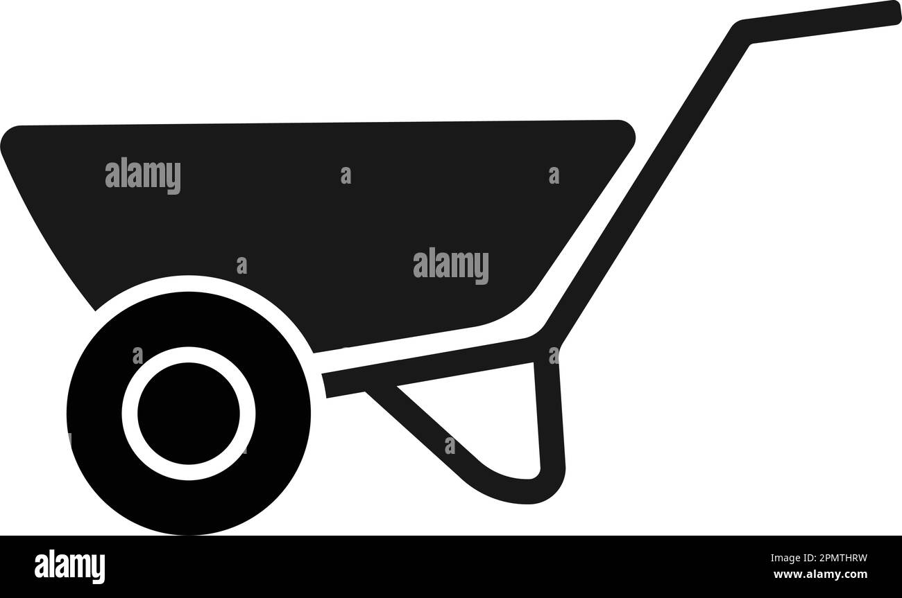 wheelbarrow vector icon,illustration logo design Stock Vector Image ...