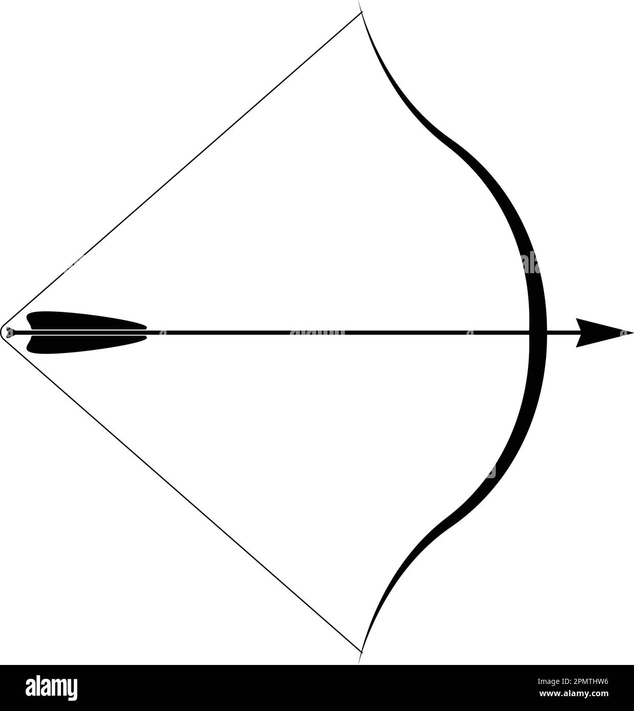 Arrow in heart target Black and White Stock Photos & Images - Alamy